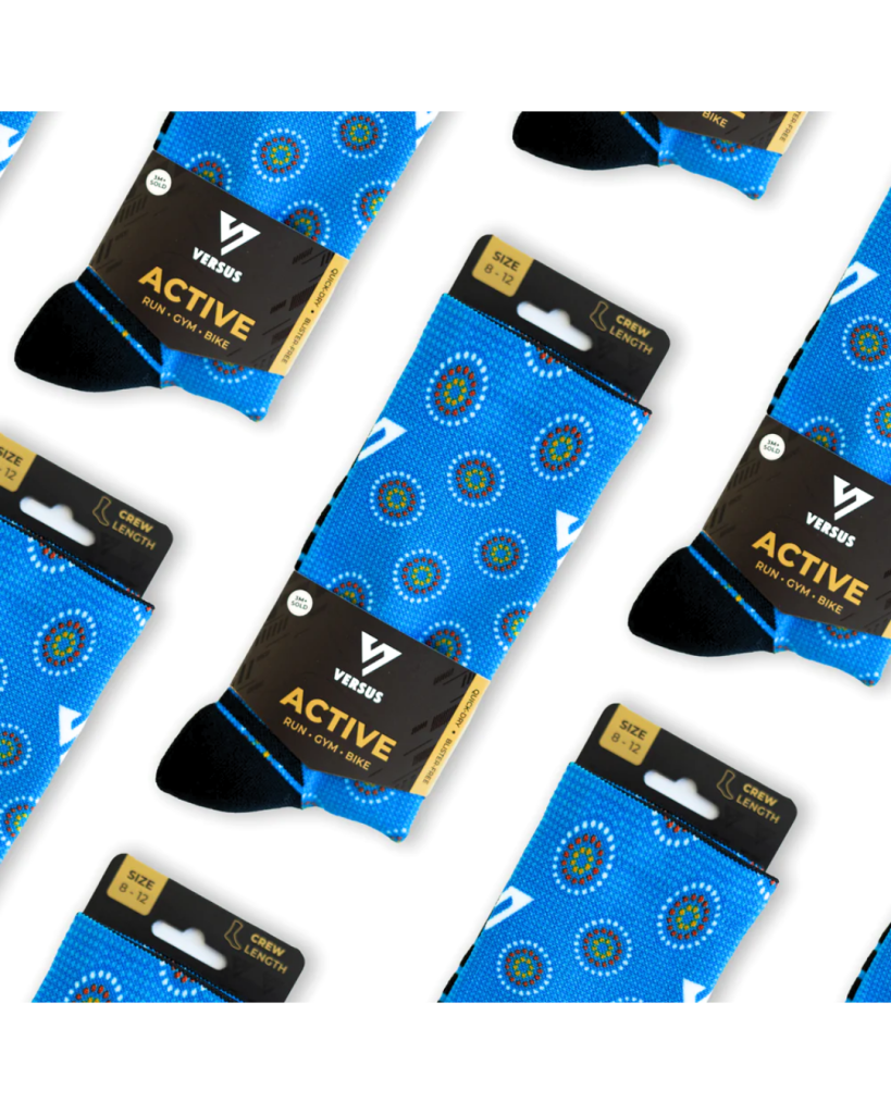 Versus Socks- Printed Active Crew Socks - THE GYM